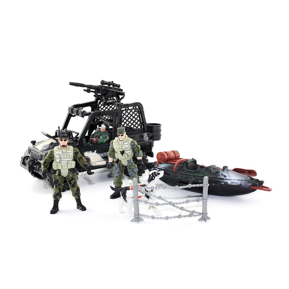 Set Combat Force Mediano Bote + 4x4