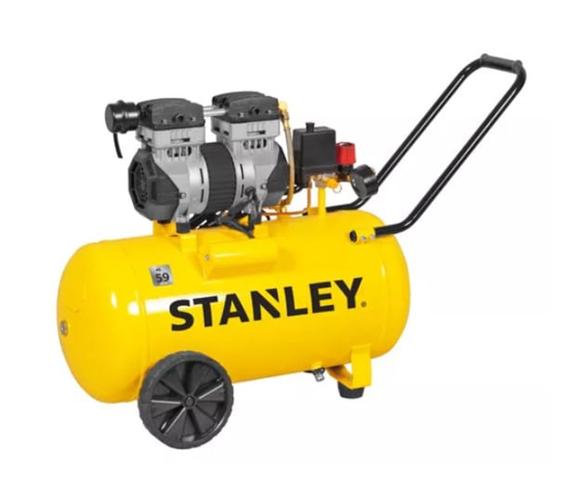 Compresor De Aire Stanley Sxcms1350he Silencioso 50l 1.3 Hp