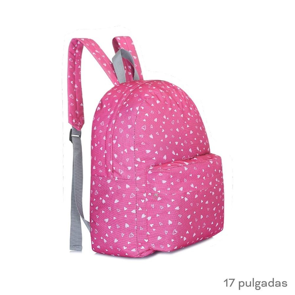 Mochila 17 Pulgadas Diseño Color Rosa