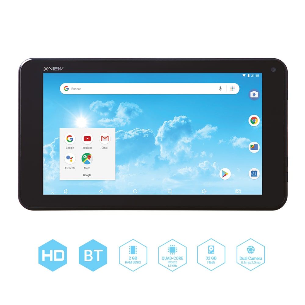 Tablet Neon Pro 2gb Ram 32gb Android 8.1 Burgundy