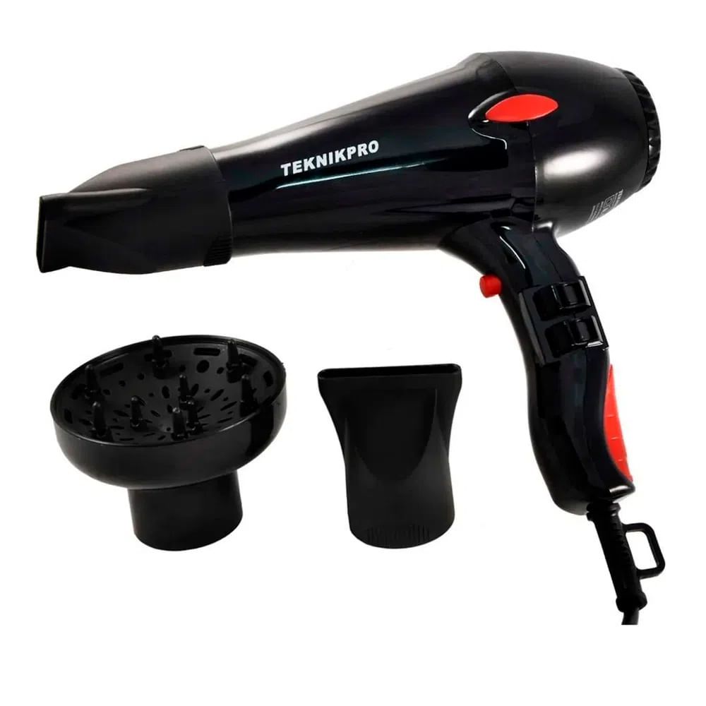 Secador de Pelo Teknipro Elite 2800 Con Difusor Modelo 1010