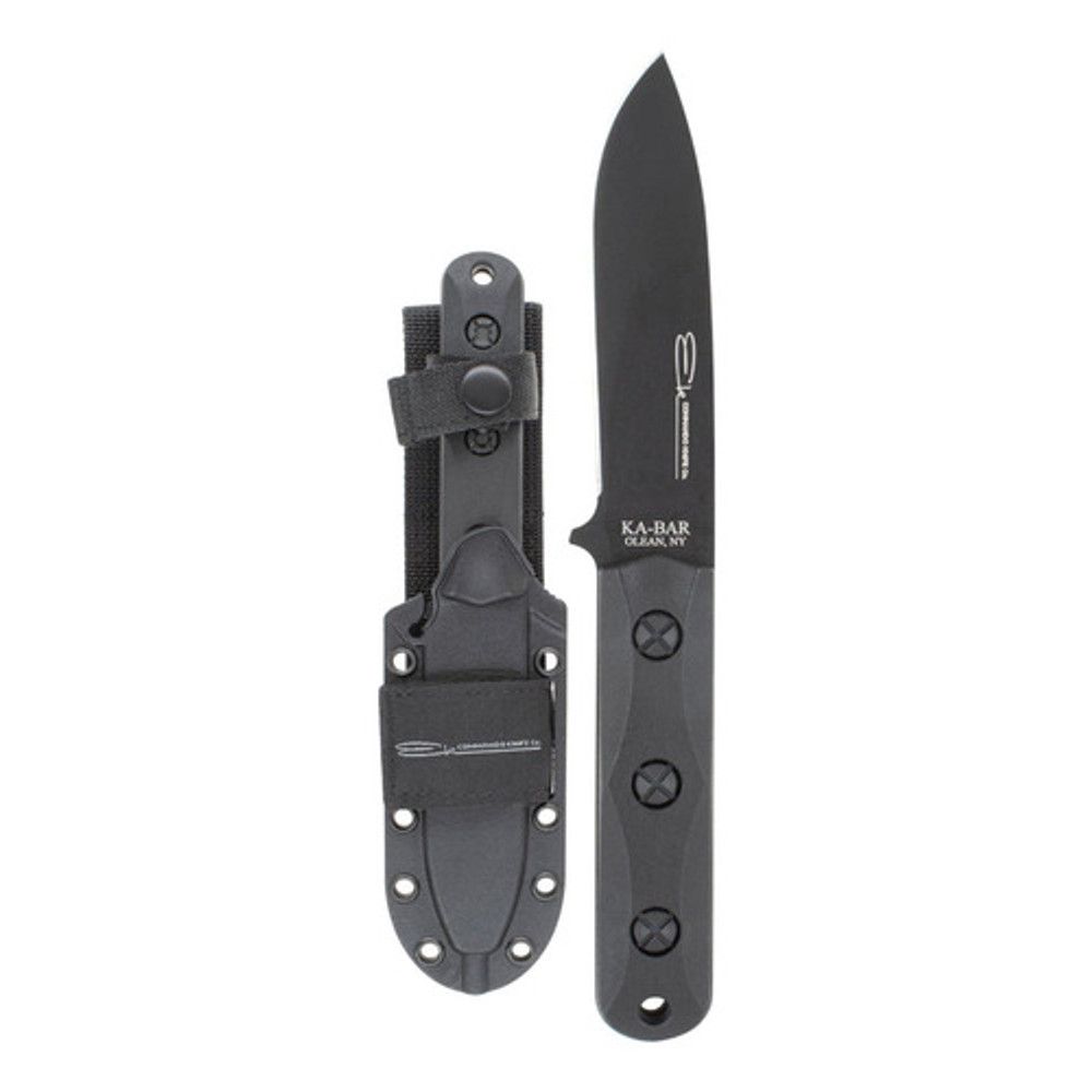 Cuchillo Ka-bar Ek Short Drop Point Alta Calidad Y Durabil Negro
