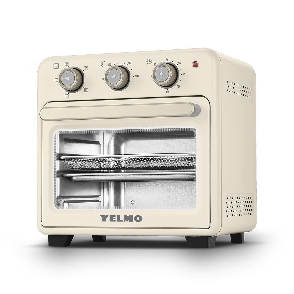 Freidora de Aire Yelmo Fr-7321 Perillas 12lts 1200w Crema