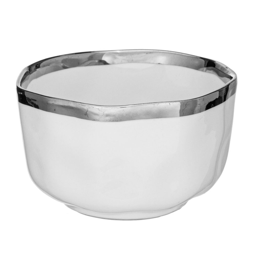 BOWL BLANCO SILVER 10.5X6 CERAMICA