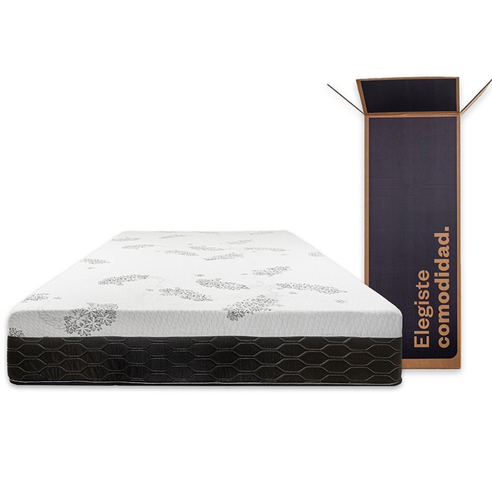 Colchón en Caja Sueño Dorado Box ROLO 2 Plazas 140x190 Espuma Alta Densidad