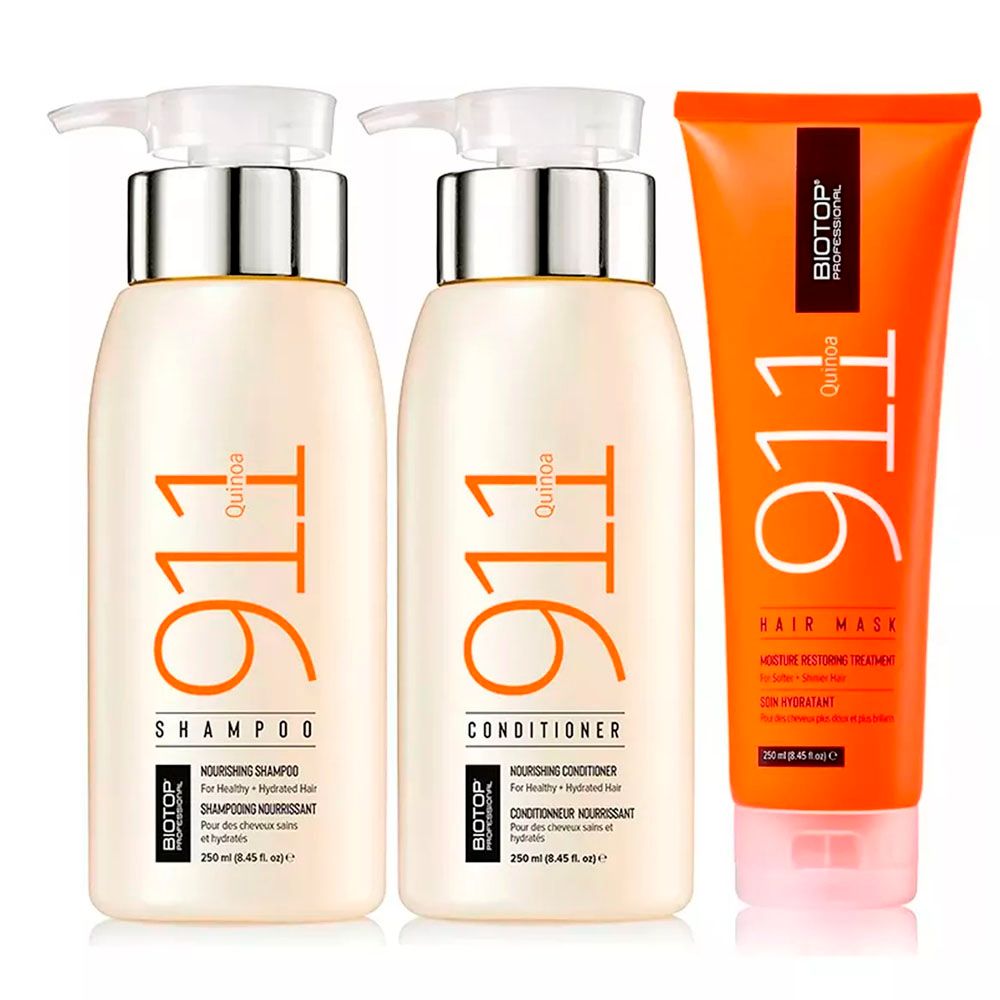 Biotop Shampoo + Acondicionador + Mascara 911 Quinoa 250 Ml