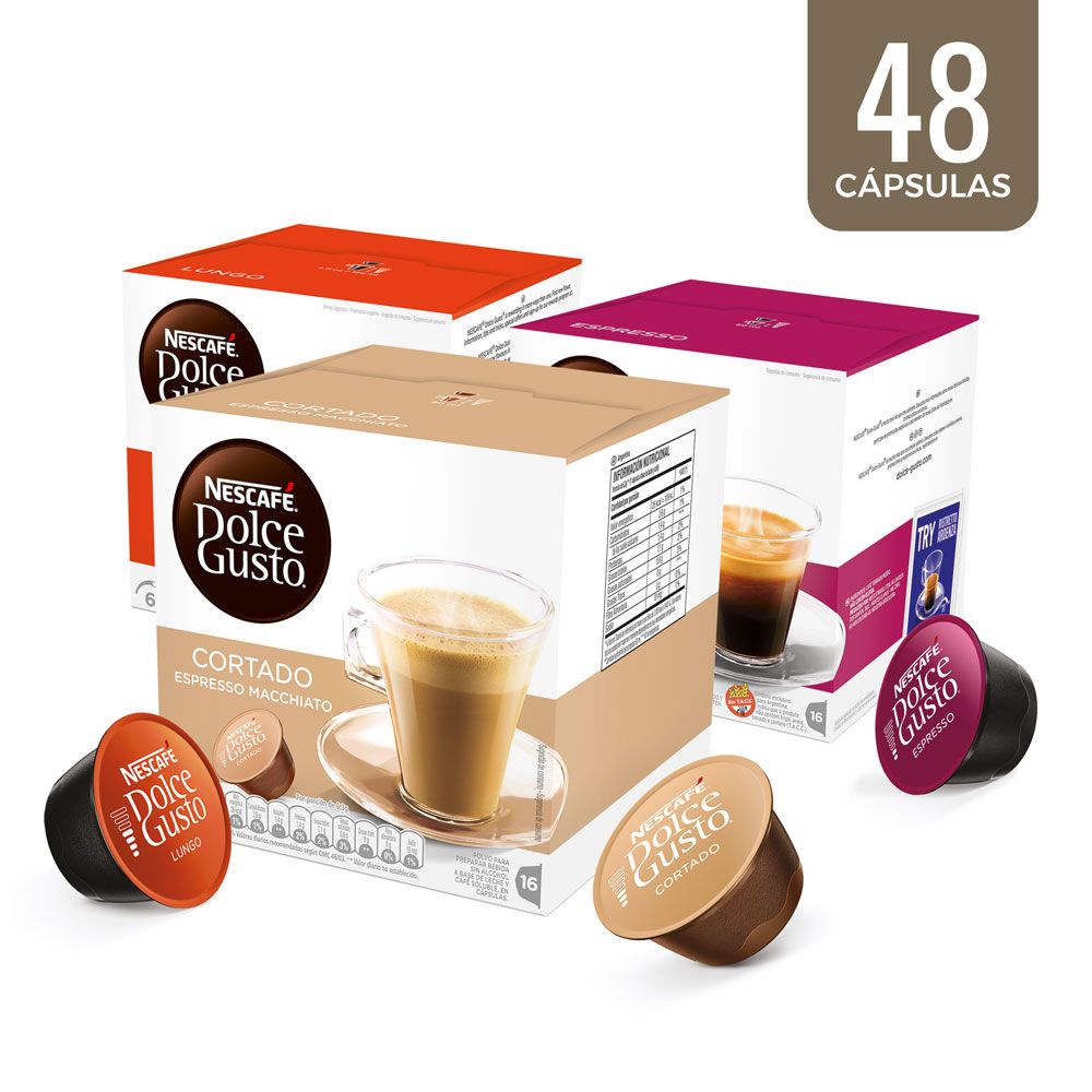 Pack 48 cápsulas de café Nescafé Dolce Gusto