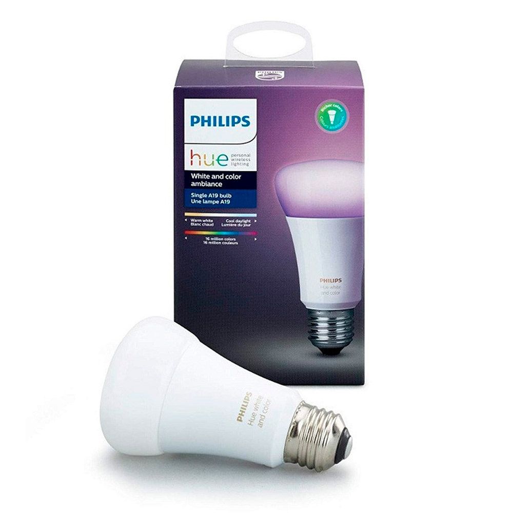 Lámpara LED Philips HUE E27 Blanca y Color