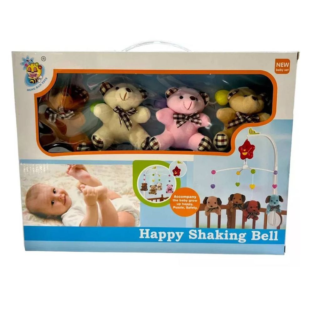 Cunero Musical Giratorio Osos Happy Shaking Bell