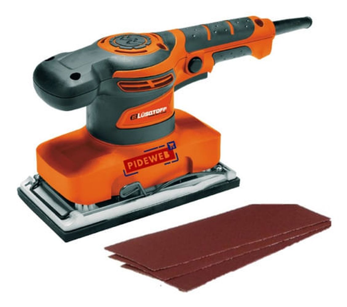 Lijadora Electrica Orbital 320w Lusqtoff Profesional con Hojas