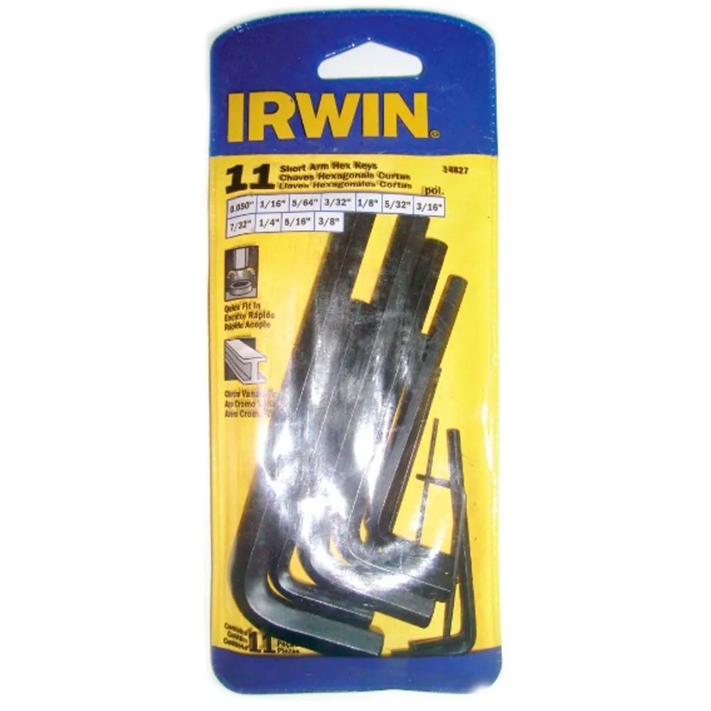 Juego Llaves Irwin Cortas Foldup Hex Key 5 Pc 3/16 a 3/8 Iw14827