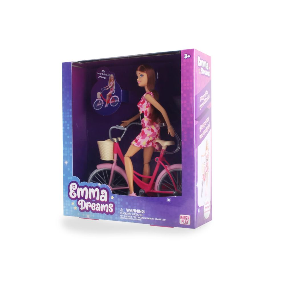 Muñeca Emma Dreams Paseo En Bicicleta