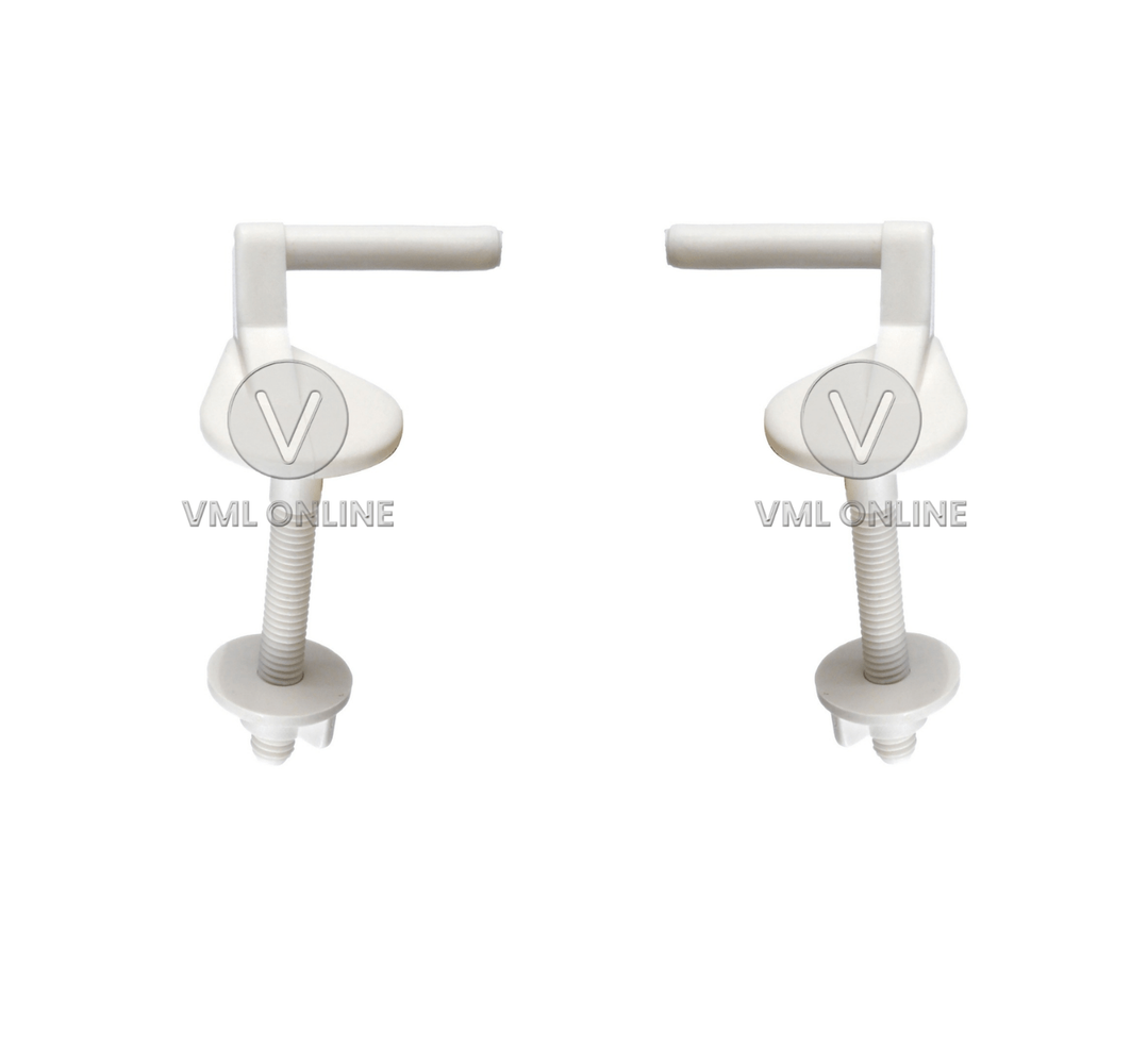 Bisagras Herraje Plastico Tapa Inodoro Ariel Largo Pilar Kit