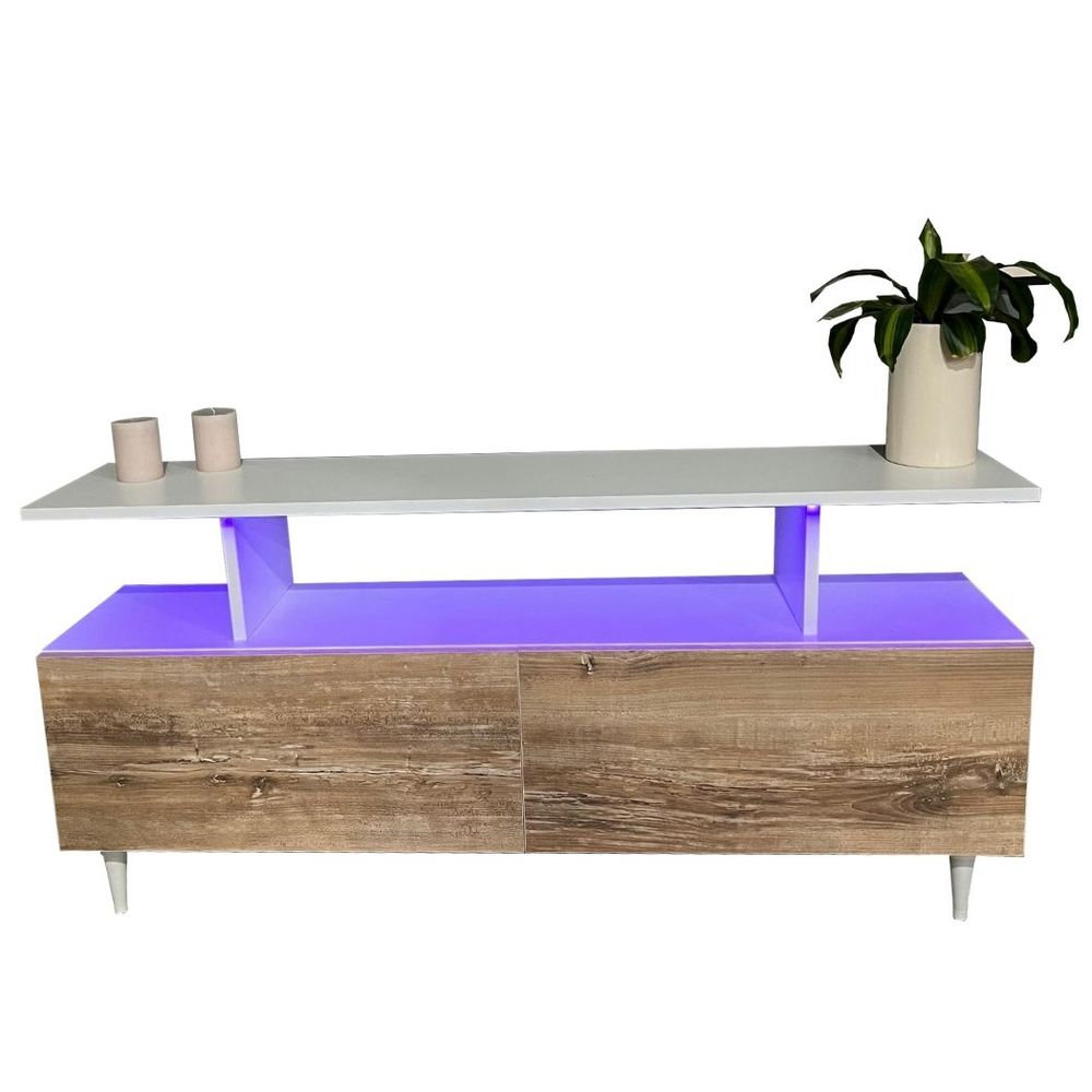 Rack Mueble TV CON LUZ LED Barak Muebles