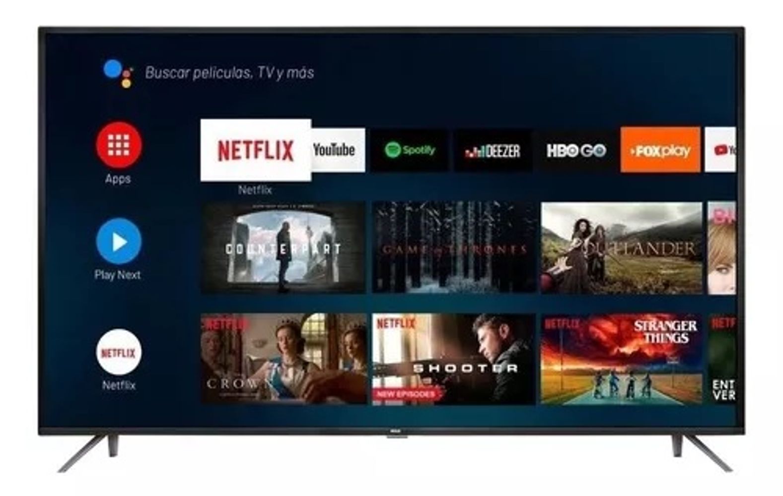 Smart Tv 50 Pulgadas Rca X50andtv Uhd 4k Hdr Bt Android Usb + Soporte de TV