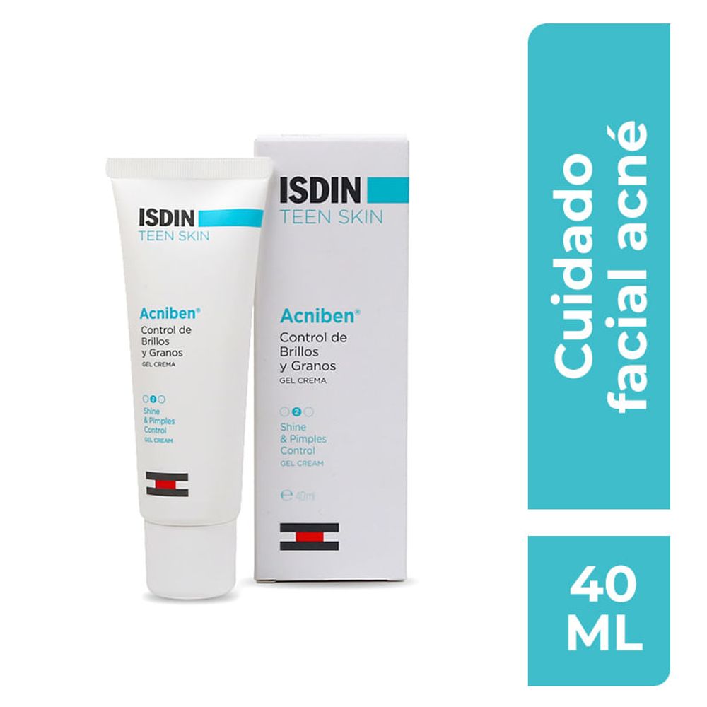 Gel Crema Isdin Acniben Control De Brillos Y Granos 40 Ml