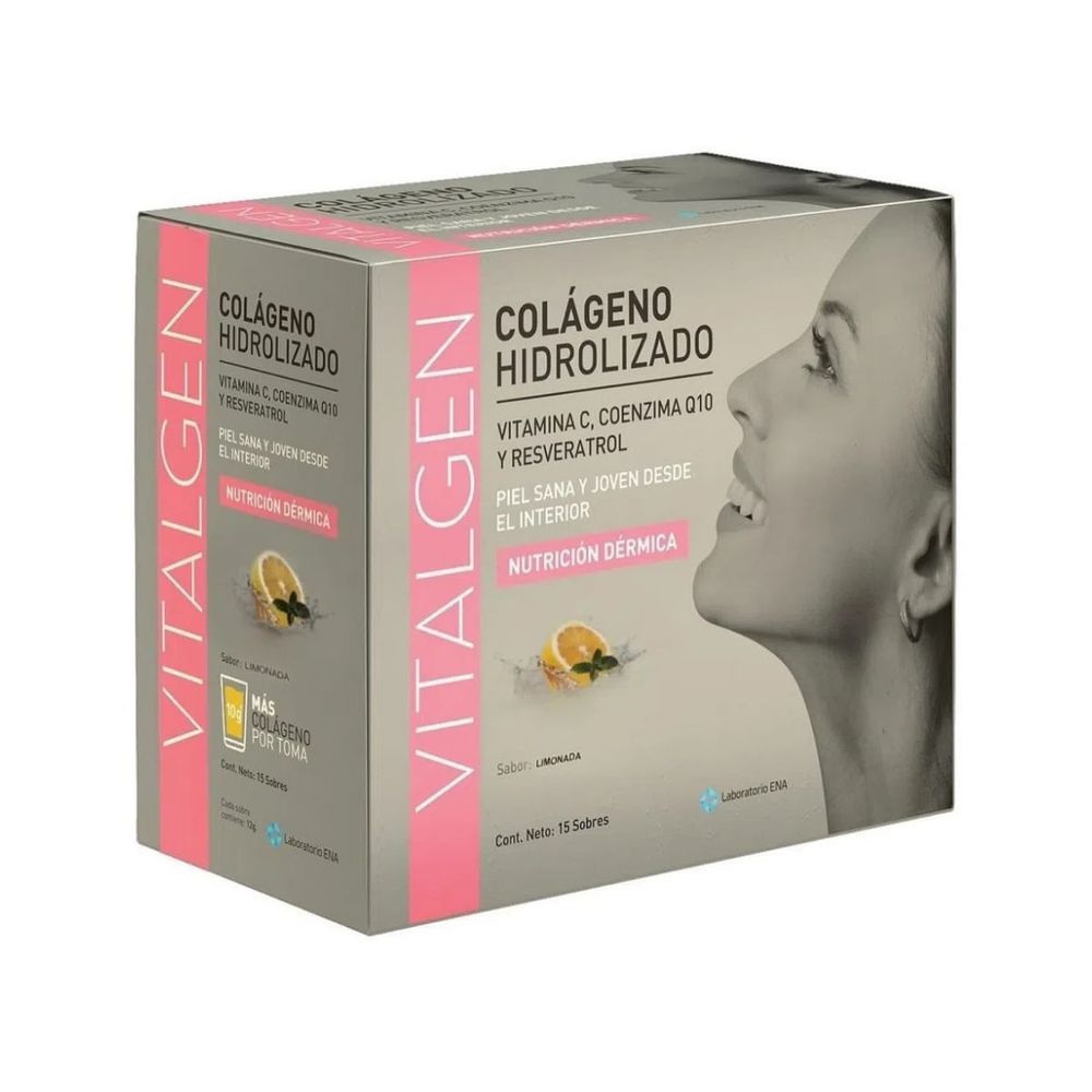 Vitalgen Colageno Hidrolizado + Vit C+ Q10+ Resvertrol 15u
