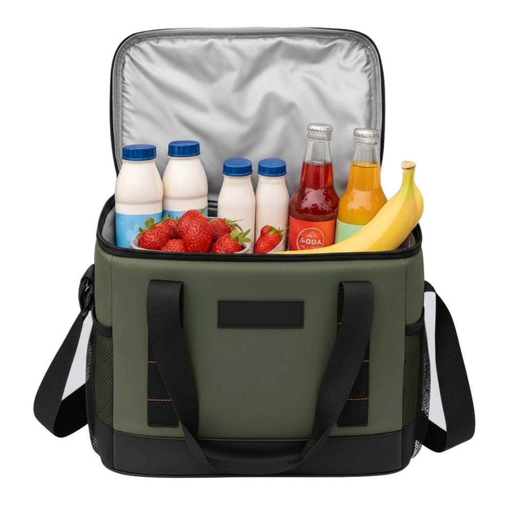 Bolso Térmico Portátil Conservador Frio con Capacidad de 31L Verde