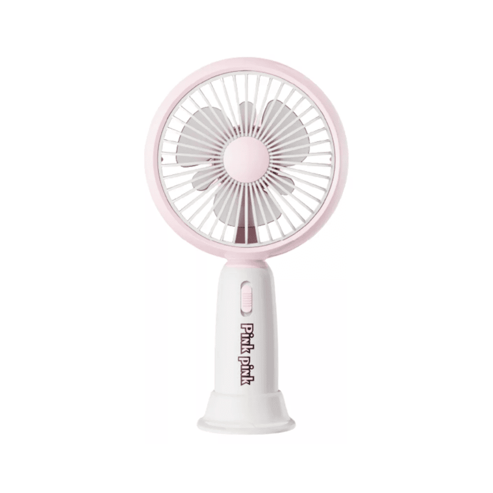 Ventilador De Mano Mini Portátil Inalámbrico Rosa/gris VENTI-YS2318 Dinax