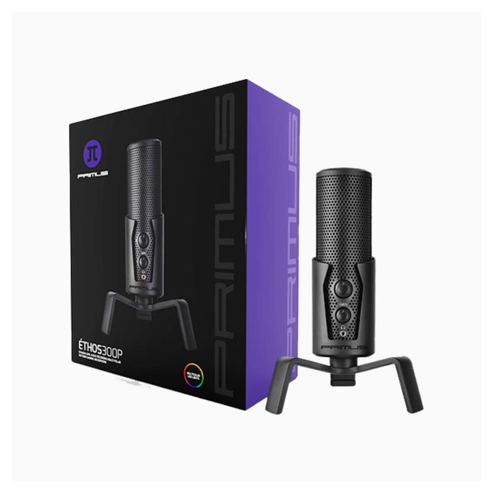 Microfono Primus Gaming Con Microfono Ethos 300P Usb Negro