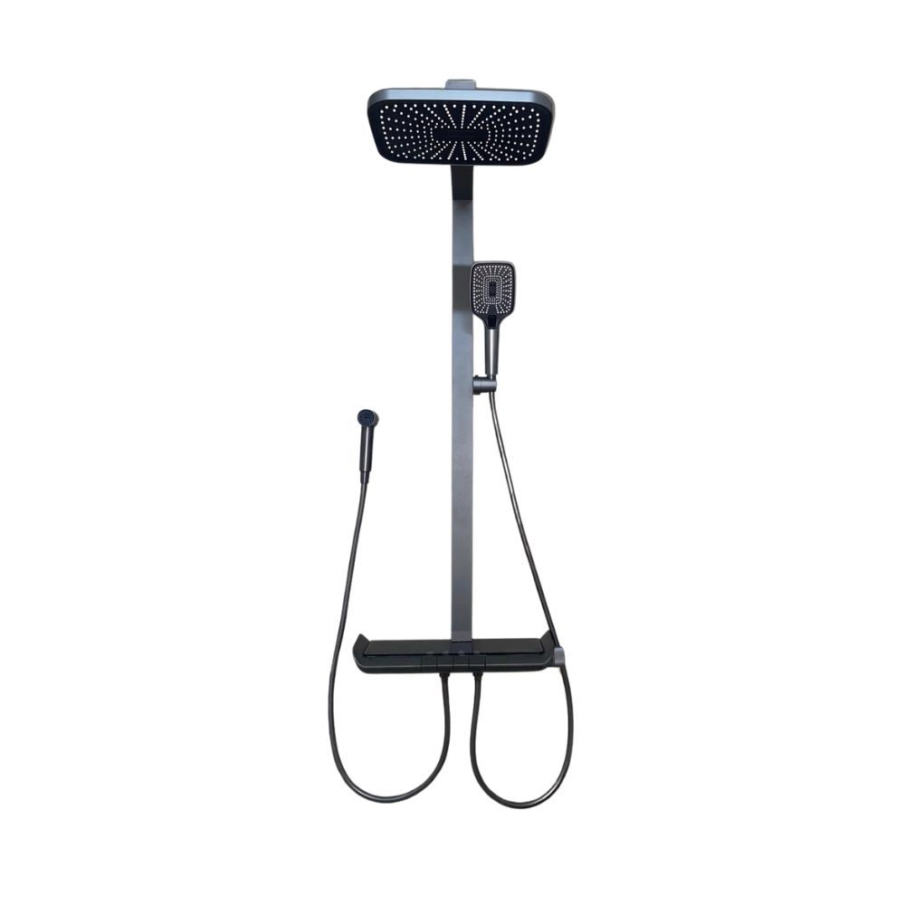 Ducha Inteligente Con Regaderas Desmontables Y Botonera – Color cromado ...