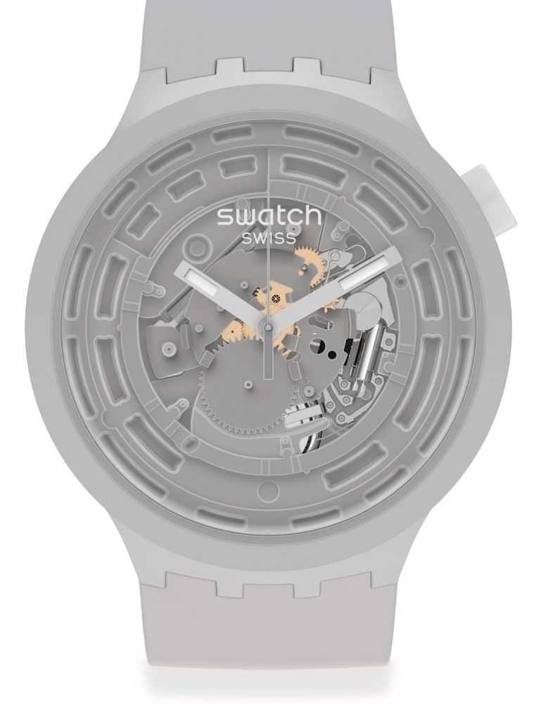 Reloj Swatch Unisex Bioceramic Big Bold C-Grey SB03M100 Gris