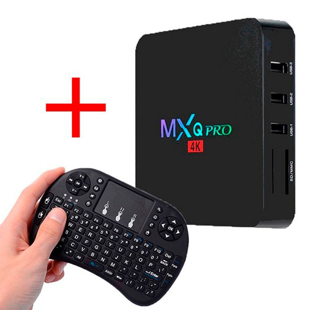 Combo Smart Tv Box 4k PRO Android Hdmi Wifi + Mini Teclado