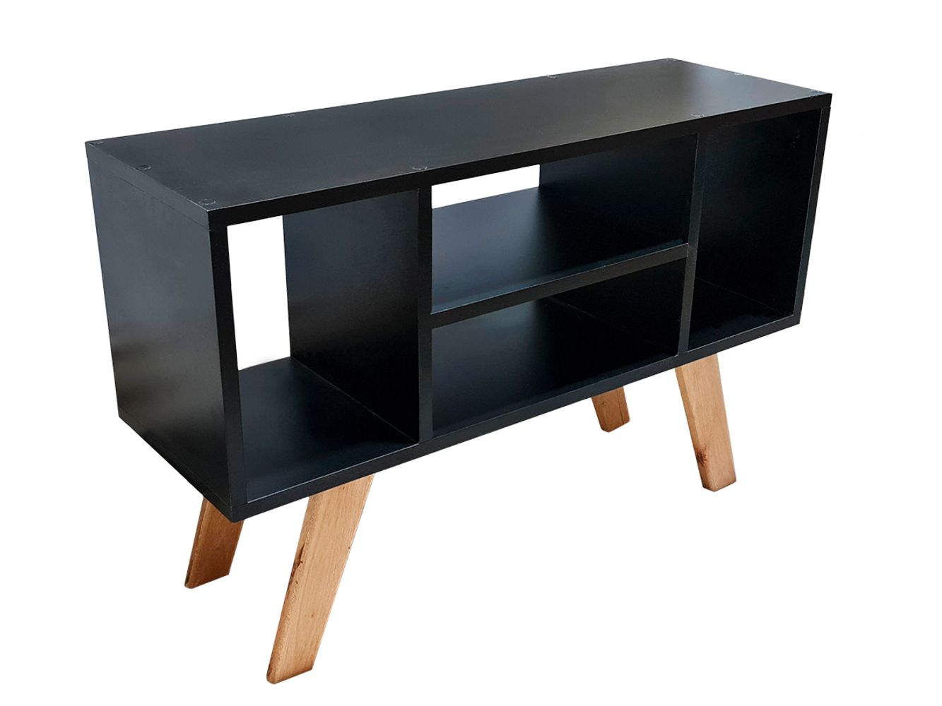 Rack de TV Mesa Escandinava en Melamina Negro