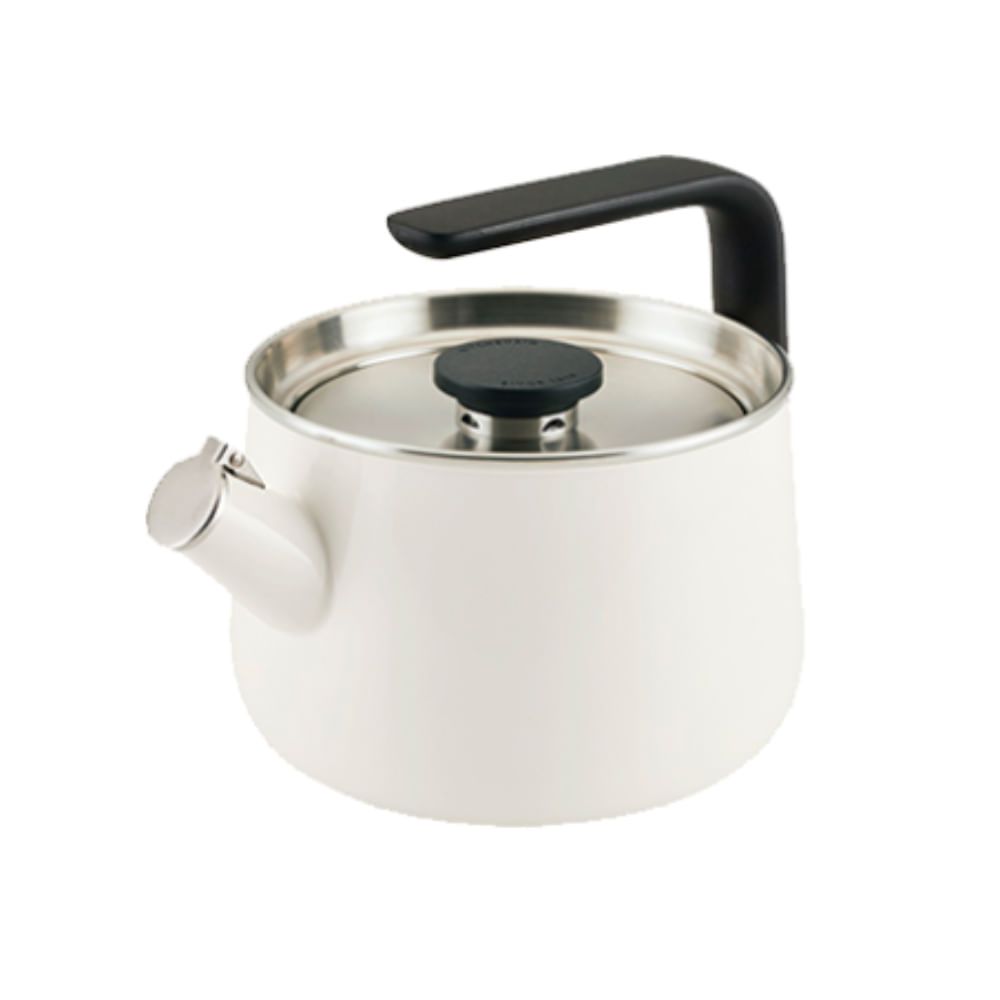 Pava Silbadora KitchenAid 1.9 Lts exterior porcelana esmaltada Blanco