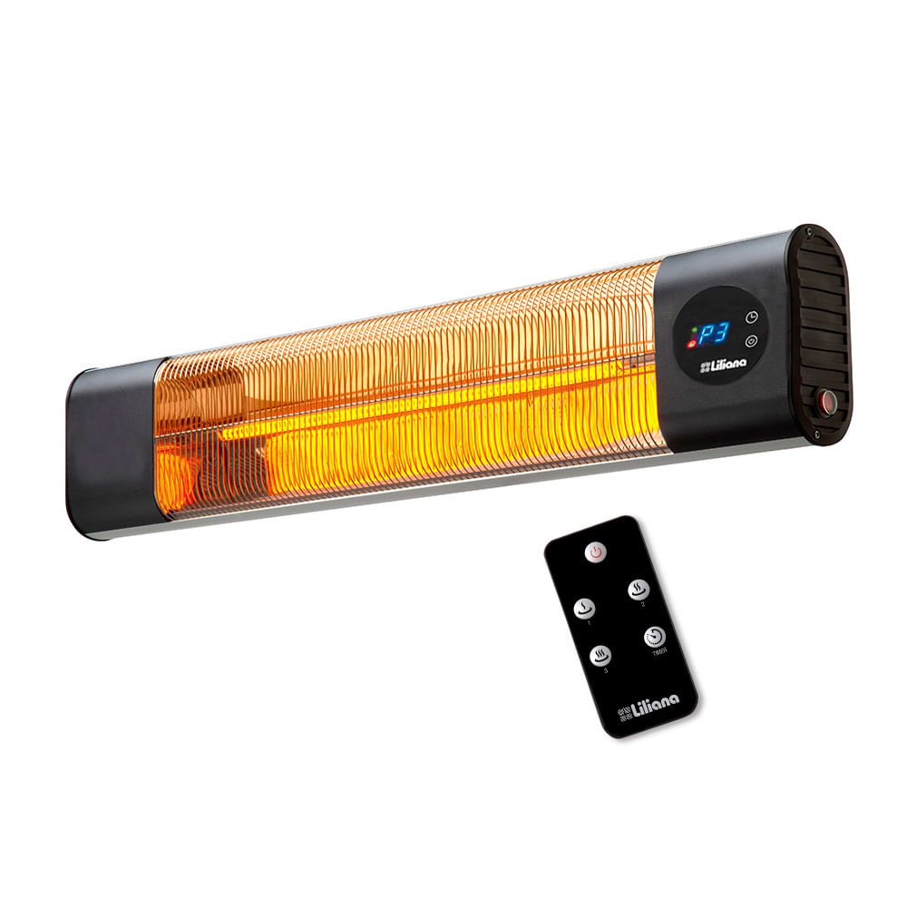Calefactor Radiante Liliana Fibra Carbono Pared Techo Exterior 2200w ...