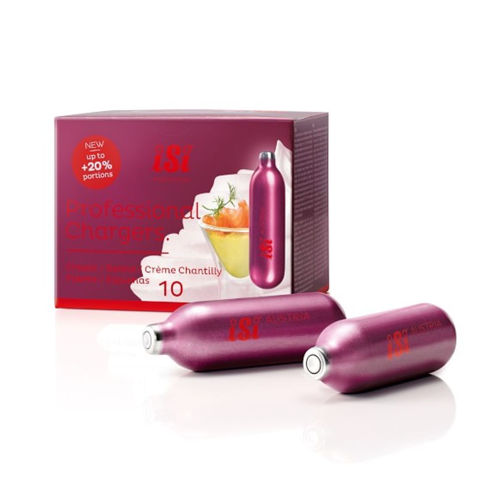 Capsulas X10u Cargas para Cremera Nitrogeno Compatible Isi