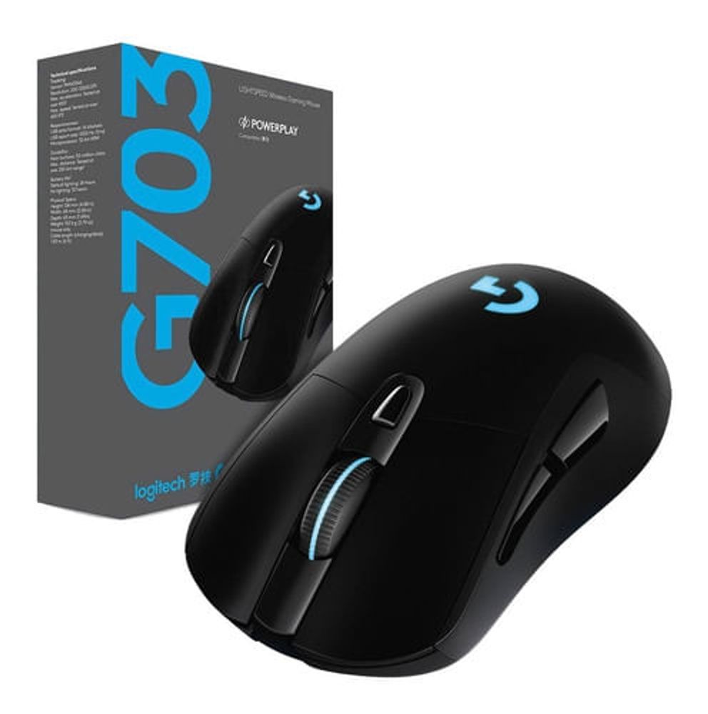 Mouse Gamer Wireless Logitech G703 Lightspeed 12000dpi Negro