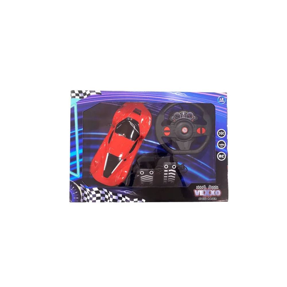 Auto Vexxo Ferrari Control Remoto Con Pedalera Y Luz