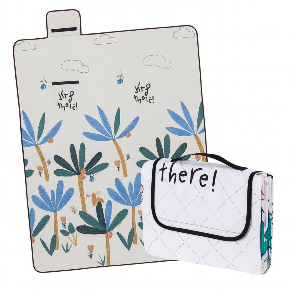 Lona Playera para Picnic 148x199cm Manta Estampada Plegable Impermeable ...
