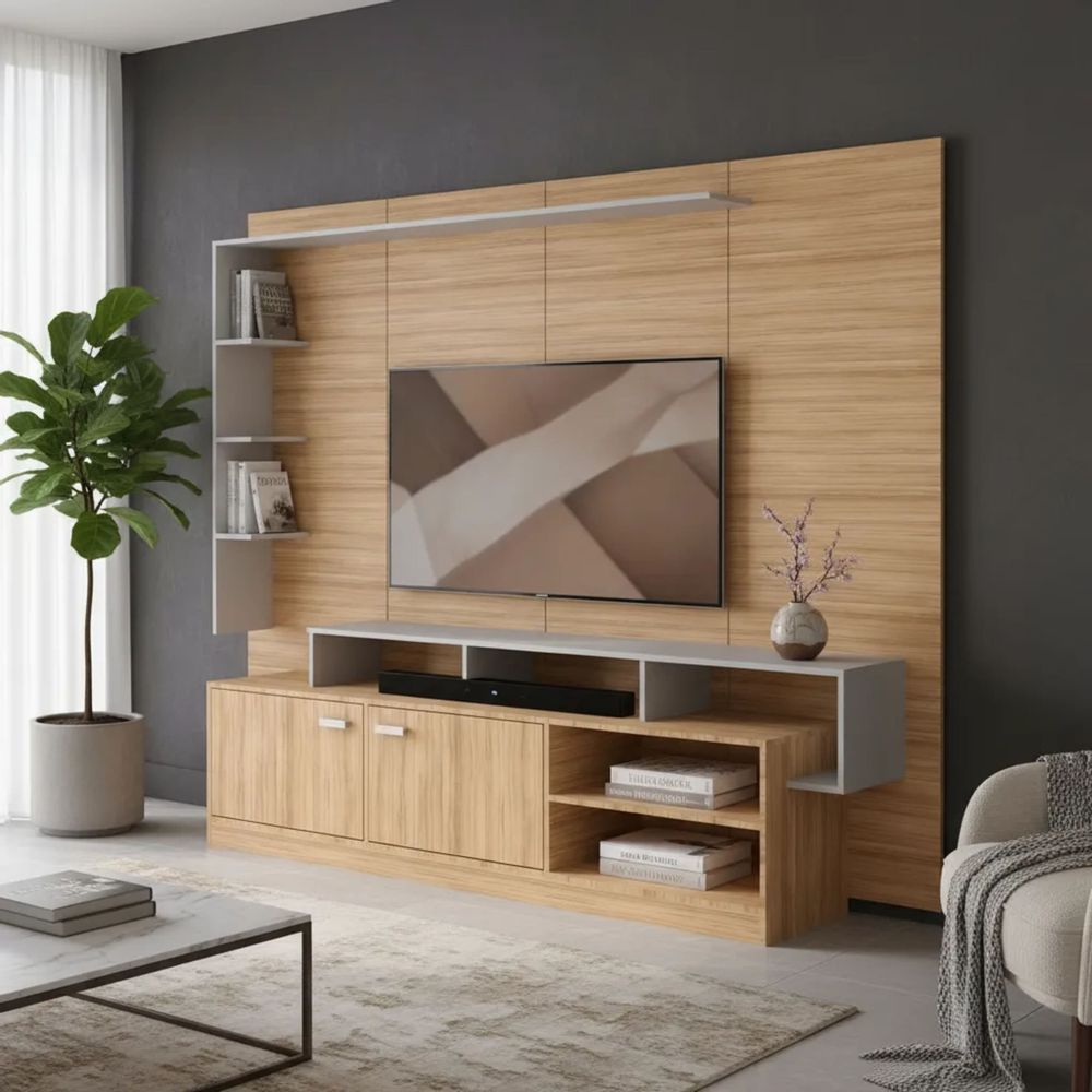 Modular Centro De Entretenimiento Rack De Tv Led 75 Living (Coco ...