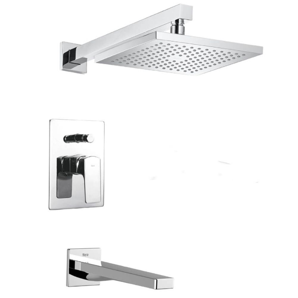 Griferia Roca Escuadra Ducha Monocomando Embutir C Transfn