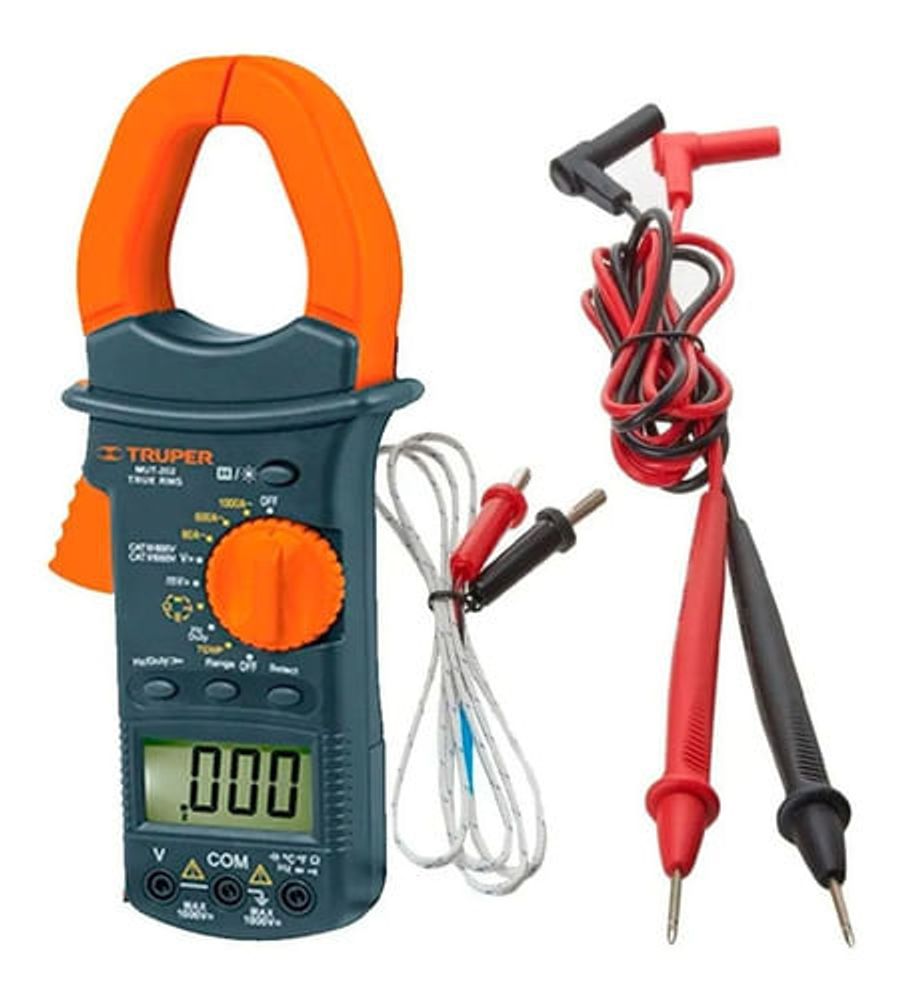 Pinza Amperometrica Multimetro Digital 1000a Truper 10404
