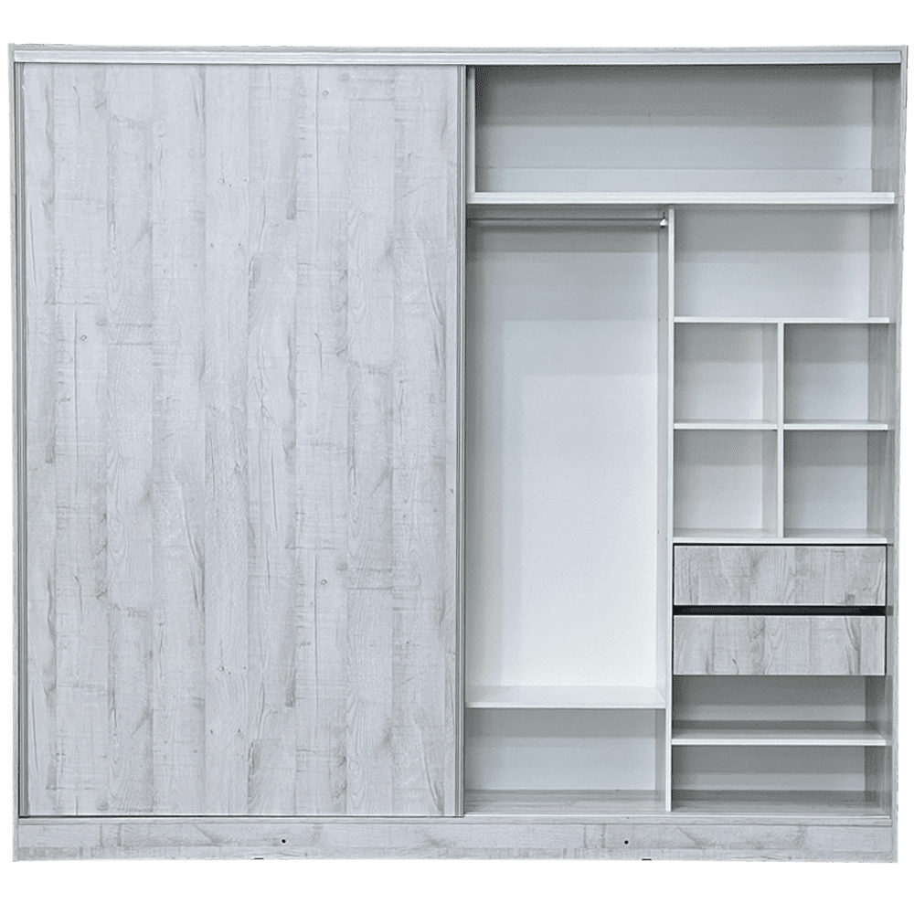 Placard 2.40 X 2.20 X 0.59 - Linea Texturada - Carpintería Rivadavia