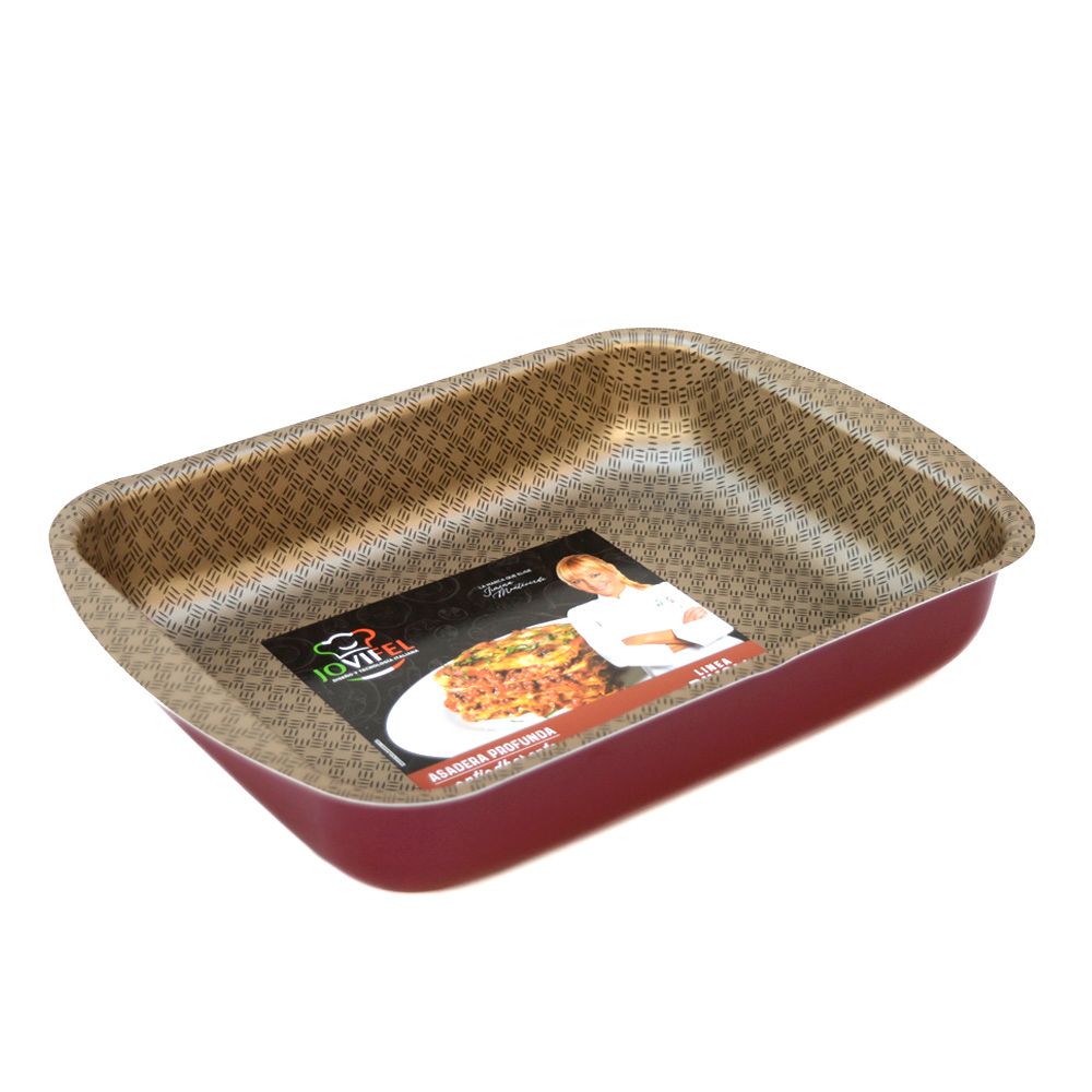 Asadera Tortera Jovifel Rivoli Antiadherente 33,5 X 24 Cms