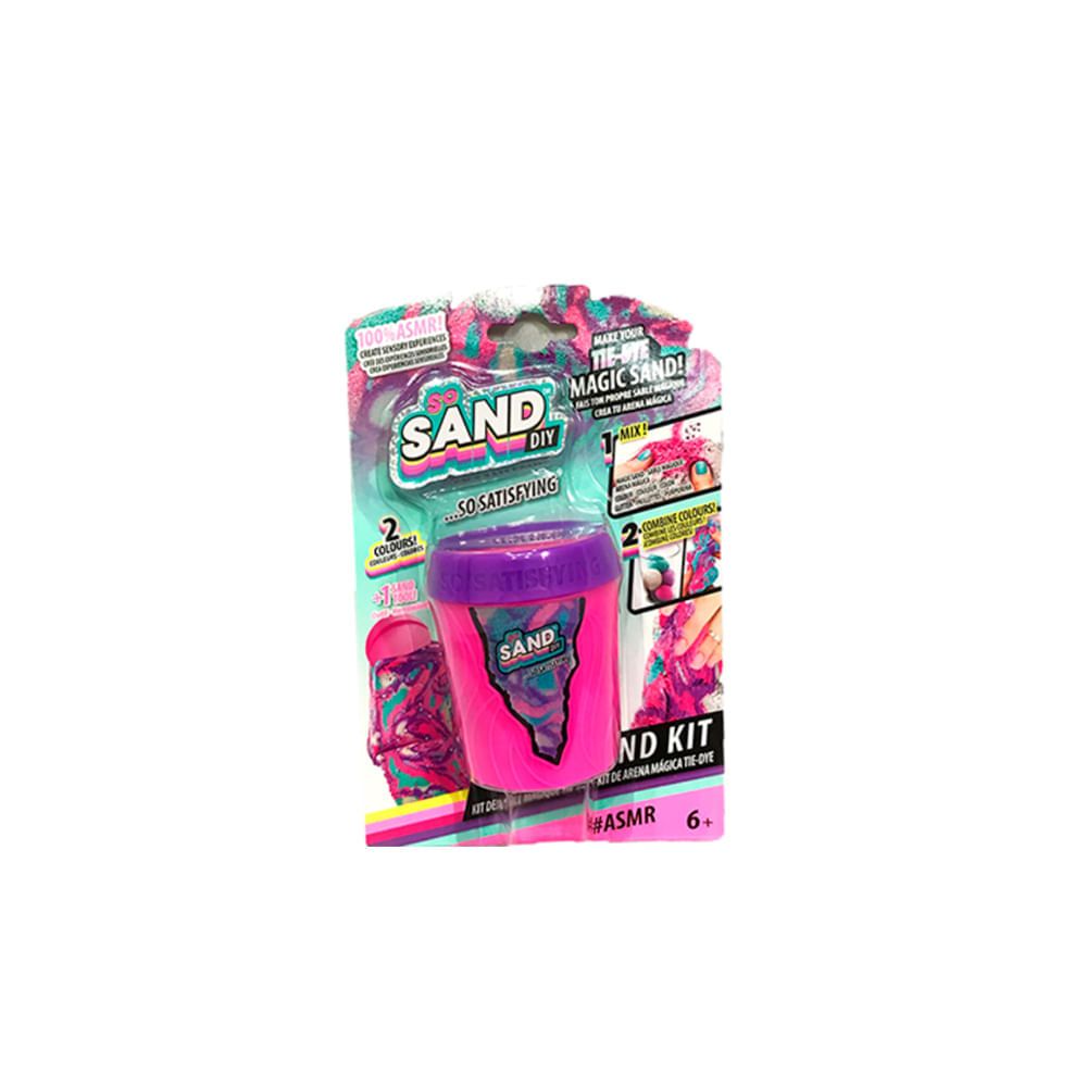 So Sand DIY Juguete 08 Cm Tie Dye Sand Kit Scented Sand Kit Violeta