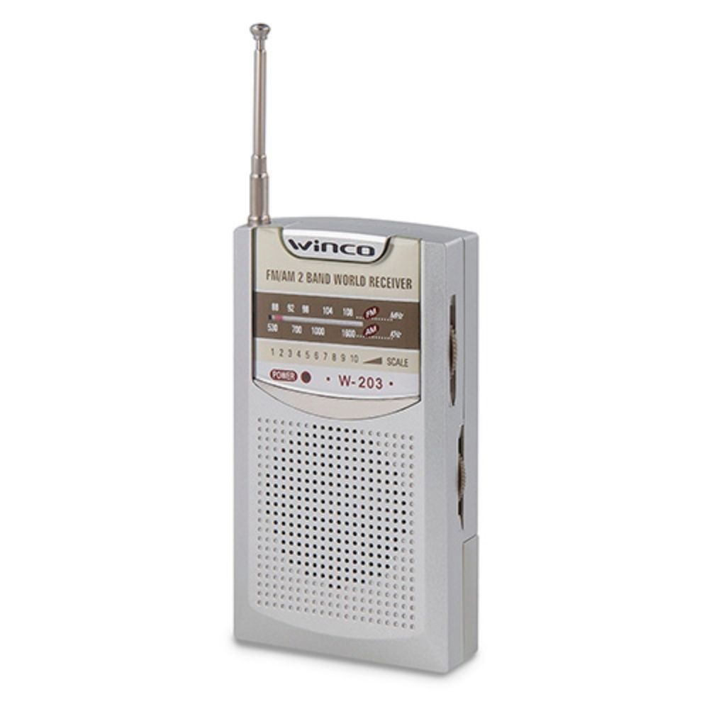 W203-RADIO PORTATIL WINCO PILAS AAA