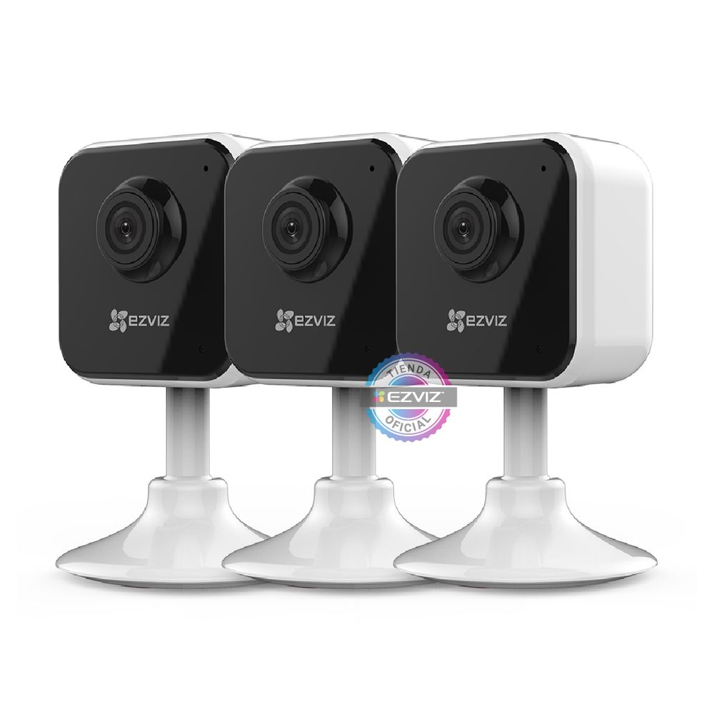 Kit x3 Mini Camaras de Seguridad WiFi Ir Full HD Ezviz Audio