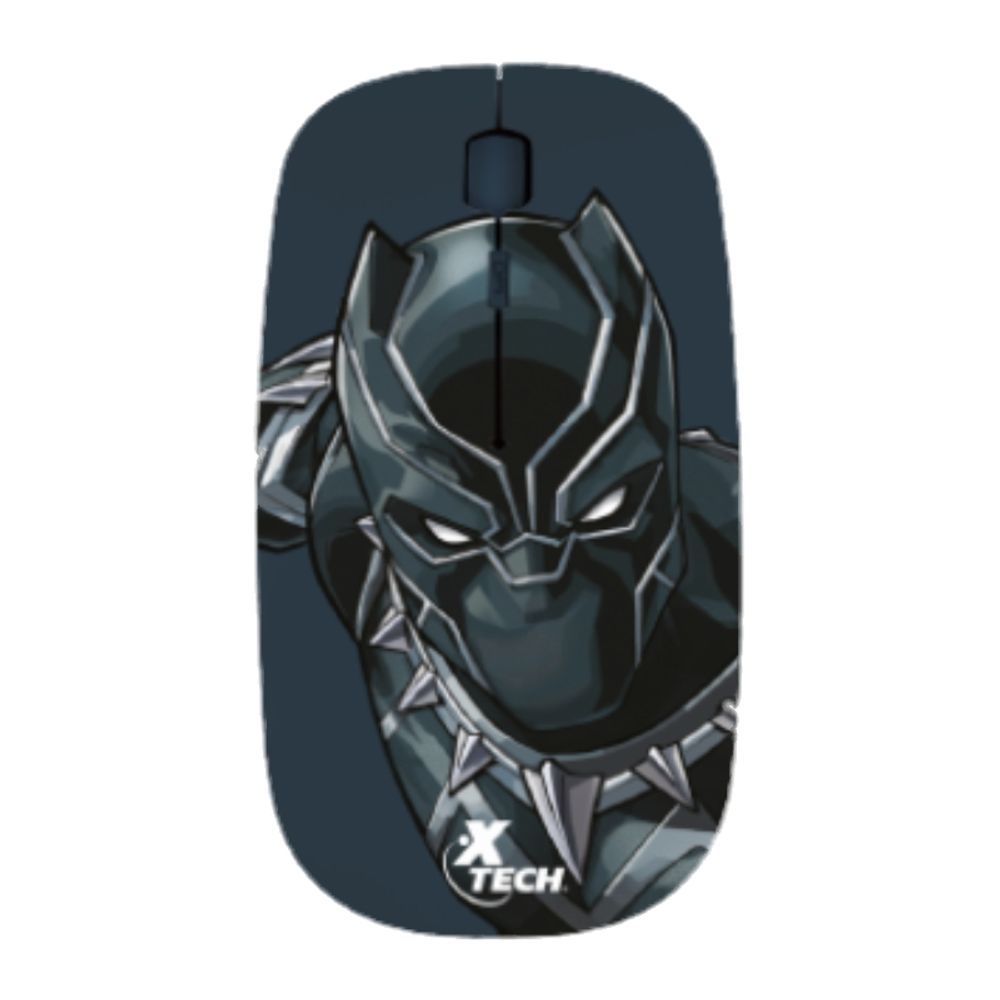 Mouse Xtech Xtm-m340bp Marvel Avengers Black Panter Flat Wireless 24ghz ...