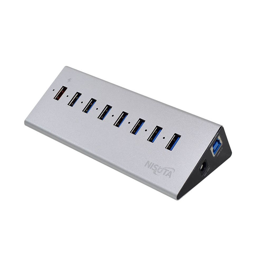 Hub USB 3.0 de 7 puertos + 1 QC 3.0 de carga rápida NISUTA - NSUH083Q