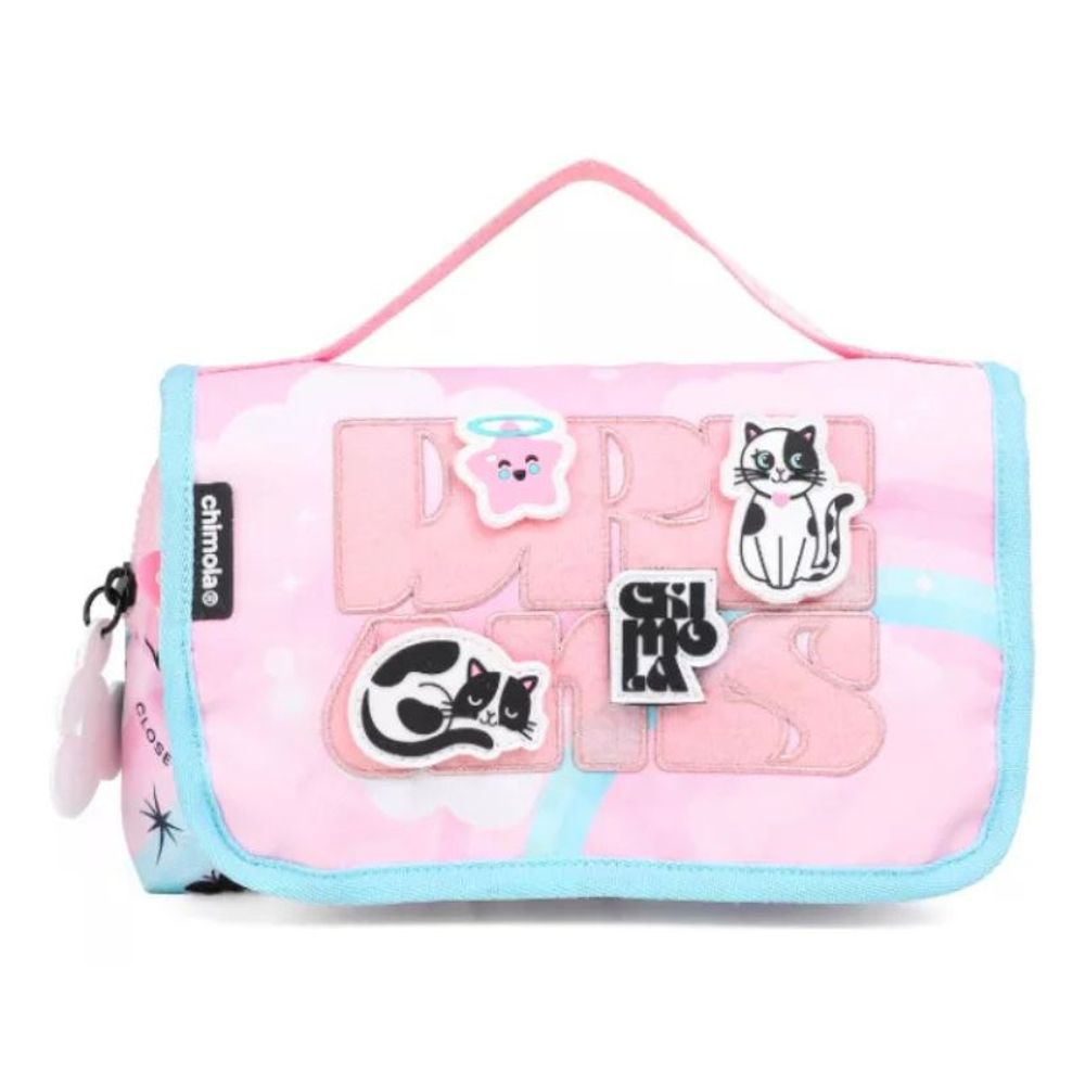 Chimola Cartuchera Custom Cat Pink Aqua Tr170