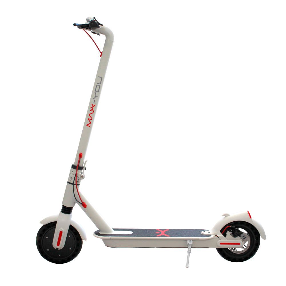 Monopatín Eléctrico Plegable Max-You S5 Blanco