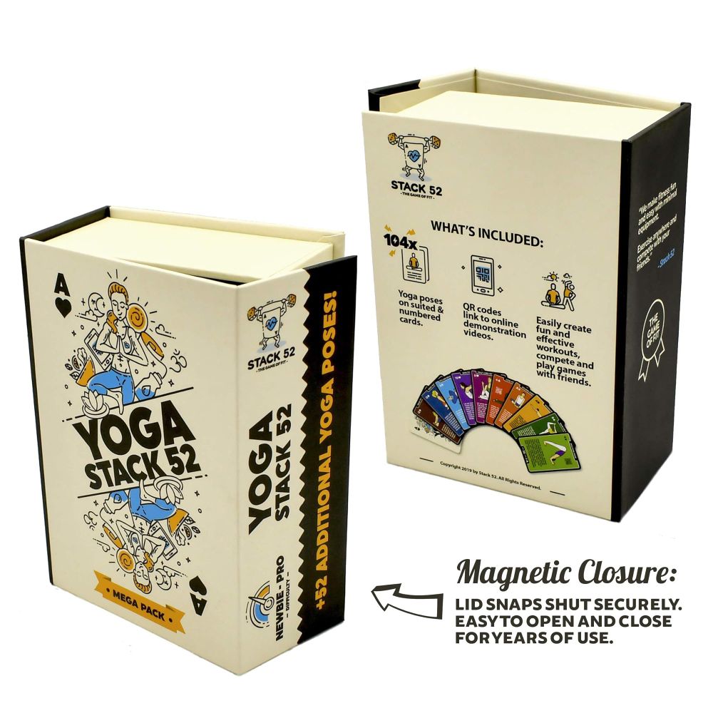 Cards Yoga Poses Workout Asana Beginner Advanced