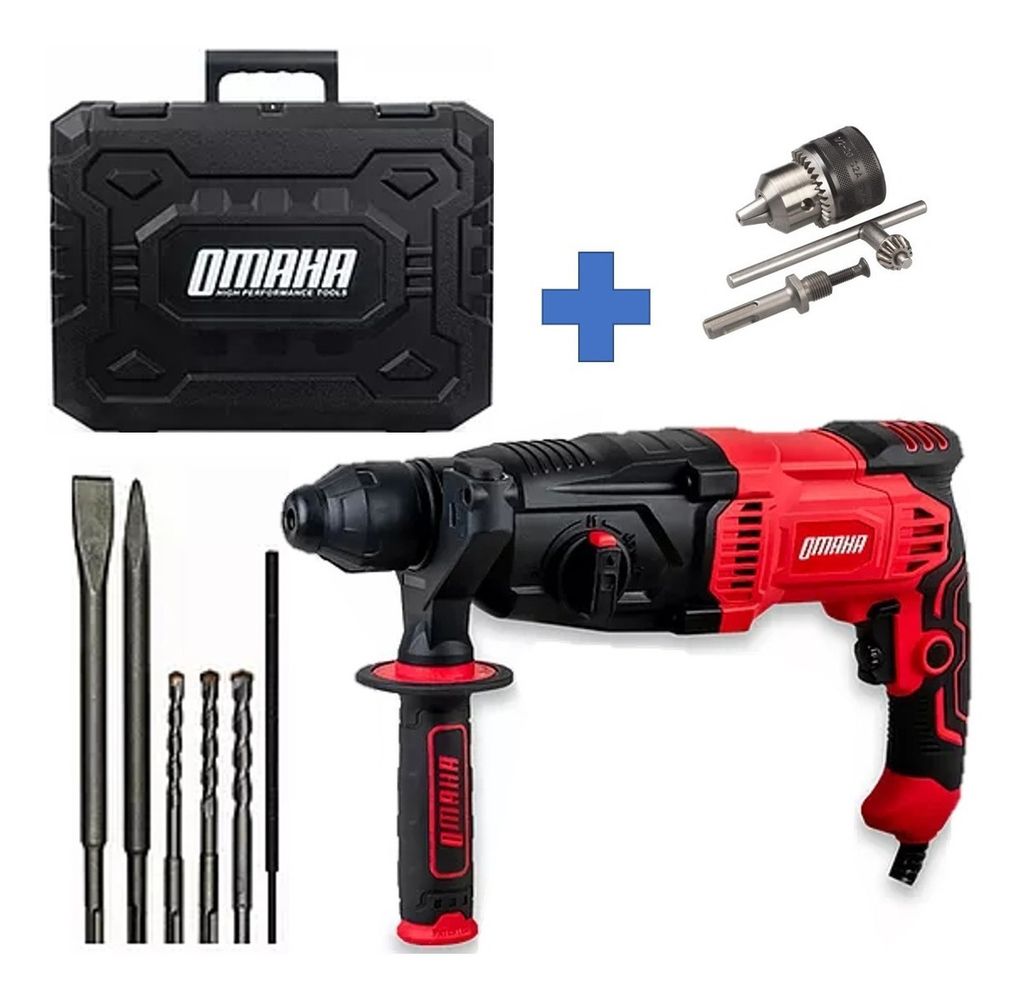 Rotomartillo Taladro Percutor de 1050w Sds Plus con Mandril adaptador ...