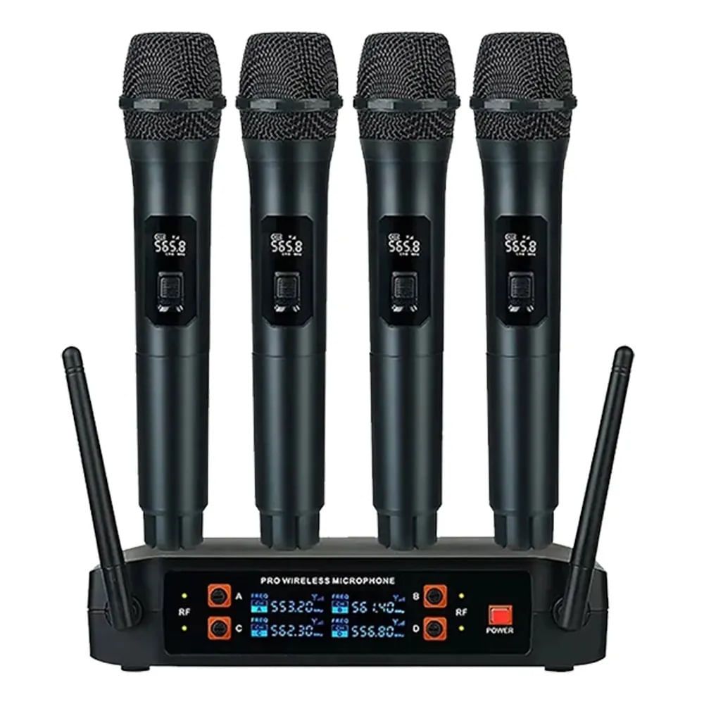 Kit de Micrófonos Inalámbricos Gadnic y Caja Receptora