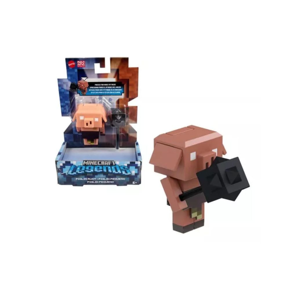 Figura Individual Minecraft Legends - Gyr78 Piglin Runt con mazo